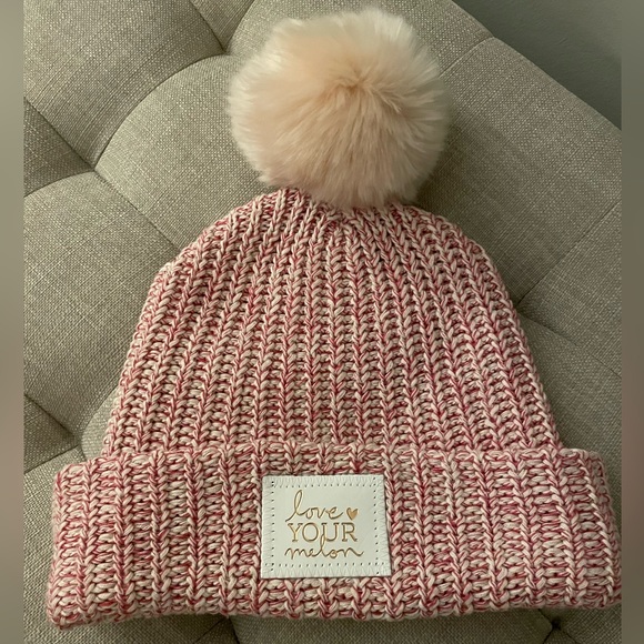 Love Your Melon | Accessories | New Lym Pink Winter Hat With Removable ...